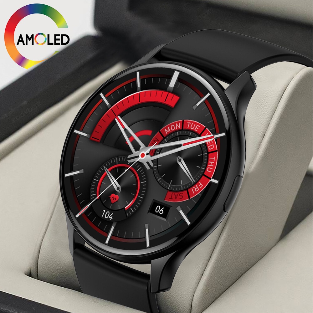 Jual Jam tangan pintar Pria Wanita, layar sentuh penuh AMOLED panggilan ...