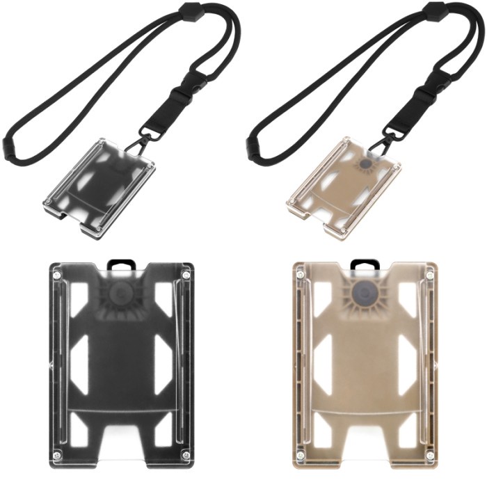 Jual Govo T4 Reps Tactical ID Card Holder - Premium ABS with Lanyard ...