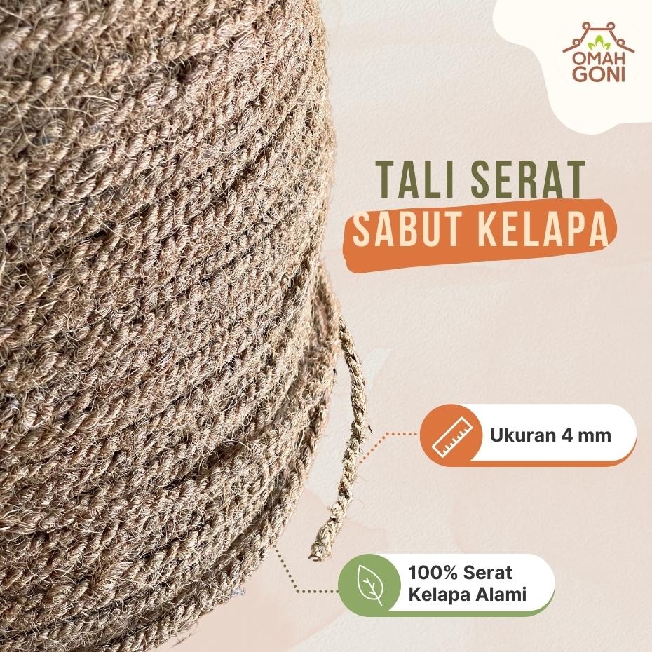 Jual Tali Sabut Kelapa 4 MM Meteran - Tali Cocofiber - Tali Anggrek ...