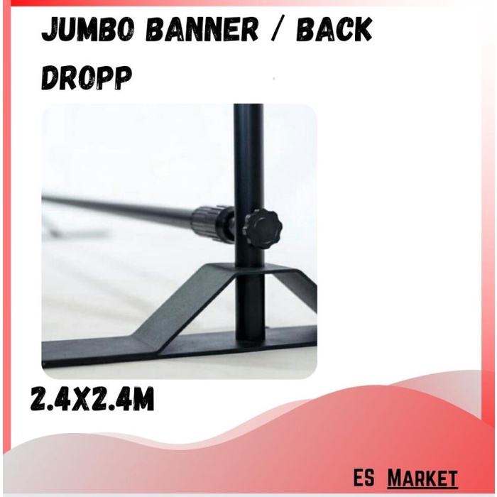 Jual Backwall Jumbo Banner / Stand Backdrop - 2,4 x 2.4M | Shopee Indonesia