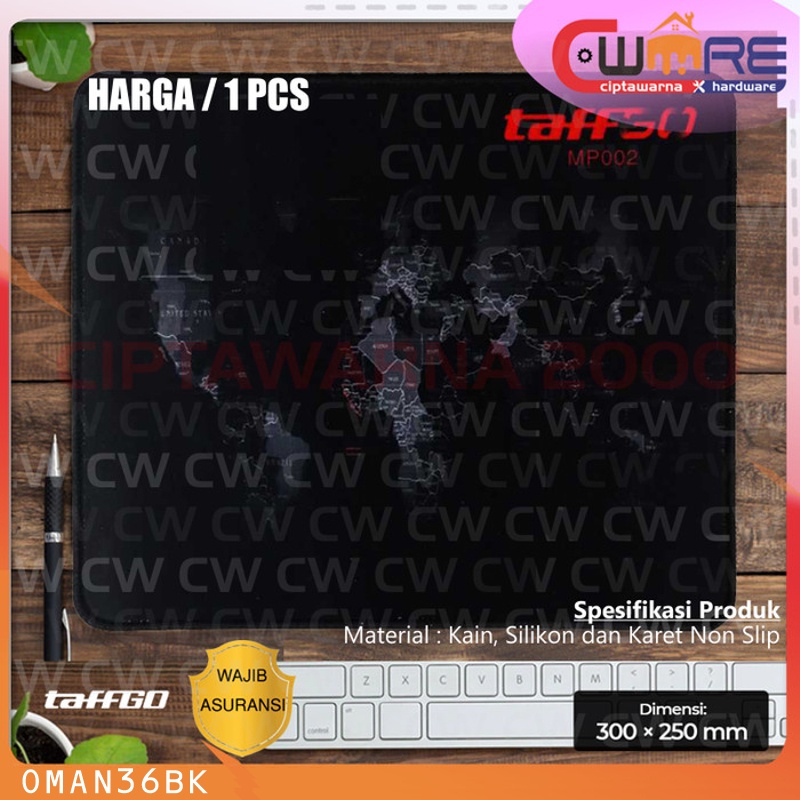 Jual Gaming Mouse Pad Polos 300 X 250 mm XL Besar Meja Atlas Peta Dunia ...