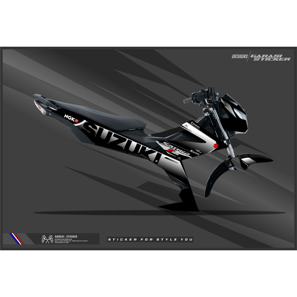 Jual Striping Stiker Sticker Motor Satria Fu Fi Injeksi Suzuki Thai New ...