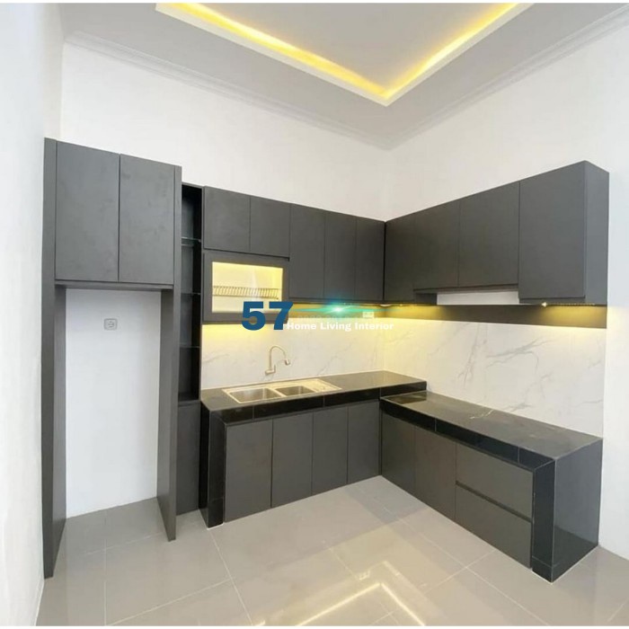 Jual Kitchen Set Minimalis Free Lampu Bahan Multiplek HPL Free Desain ...