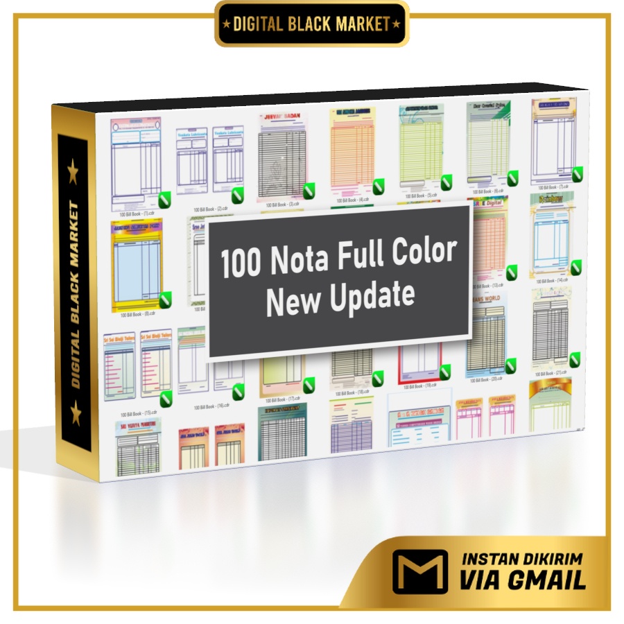 Jual ID99103 - 100 Nota Full Color New Update | Shopee Indonesia