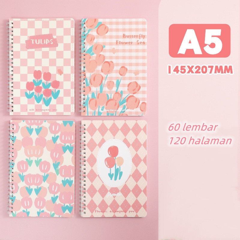 Jual COD(PART 1) Buku Tulis A5 /Notebook A5/Buku Tulis Sekolah isi 60 ...