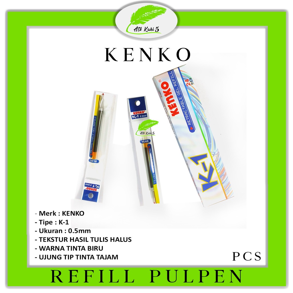 Jual KENKO - Refill Pen Gel - Isi Pulpen Gel K-1 - Pcs | Shopee Indonesia