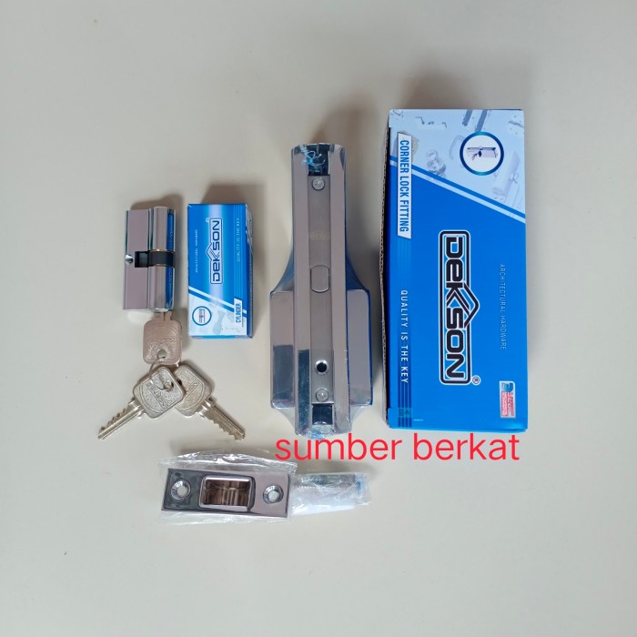 Jual Us 10 dekson, kunci pintu kaca bawah dekson us 10 komplit cylinder | Shopee Indonesia