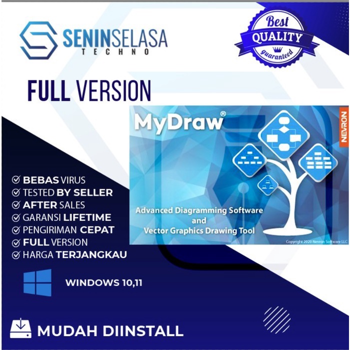 Jual Software Diagram, Flowchart, dan Mindmap: MyDraw 5 [WIN] | Shopee Indonesia
