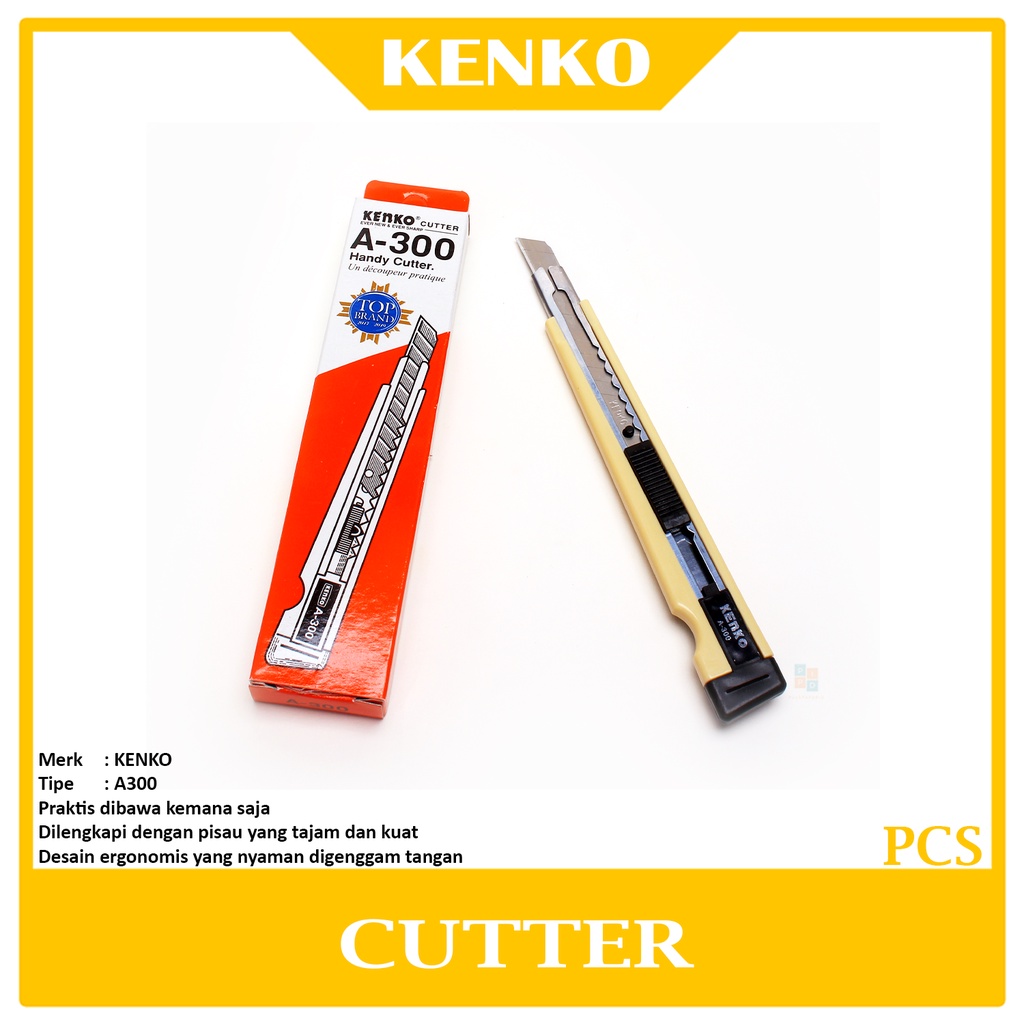 Jual KENKO - Pisau Cutter Kecil A-300 Variasi - Pcs | Shopee Indonesia