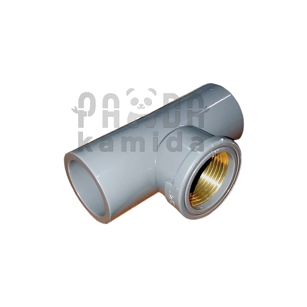 Jual KUNINGAN Tee Drat Dalam 3/4 inch / T Drat Dalam Pipa PVC Paralon ...