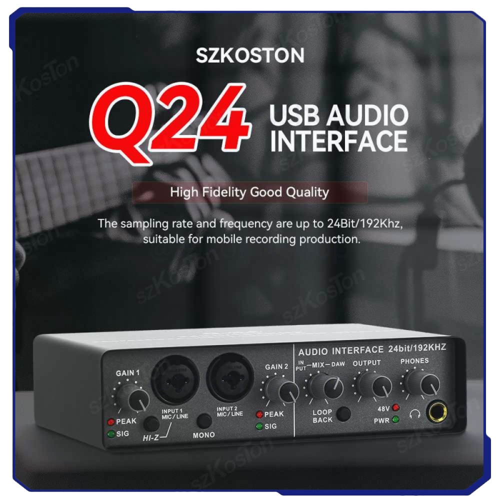 Jual External Sound Card USB Audio Interface Preamp 2 In 2 Out - MD22 ...