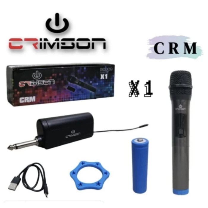Jual Mic Wireless Crimson Crm X1 Original Single Microphone Genggam ...