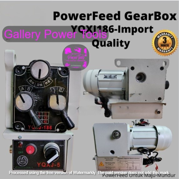 Jual Power Feed Gear Box Mesin Milling YQXJ-5 Untuk Y Meja Milling ...