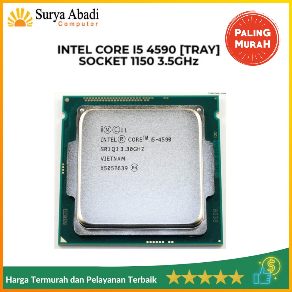 Jual Processor Intel Core i5 - 4590 3.5 Ghz Tray Socket 1150 Tray | I5 ...