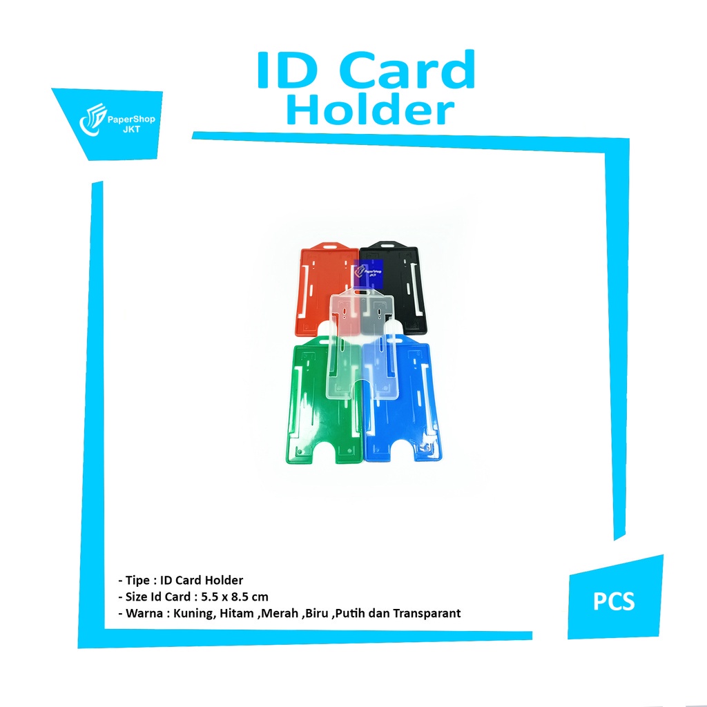 Jual Card Holder / Tempat ID Card / Casing ID Card - 50 Pcs | Shopee ...