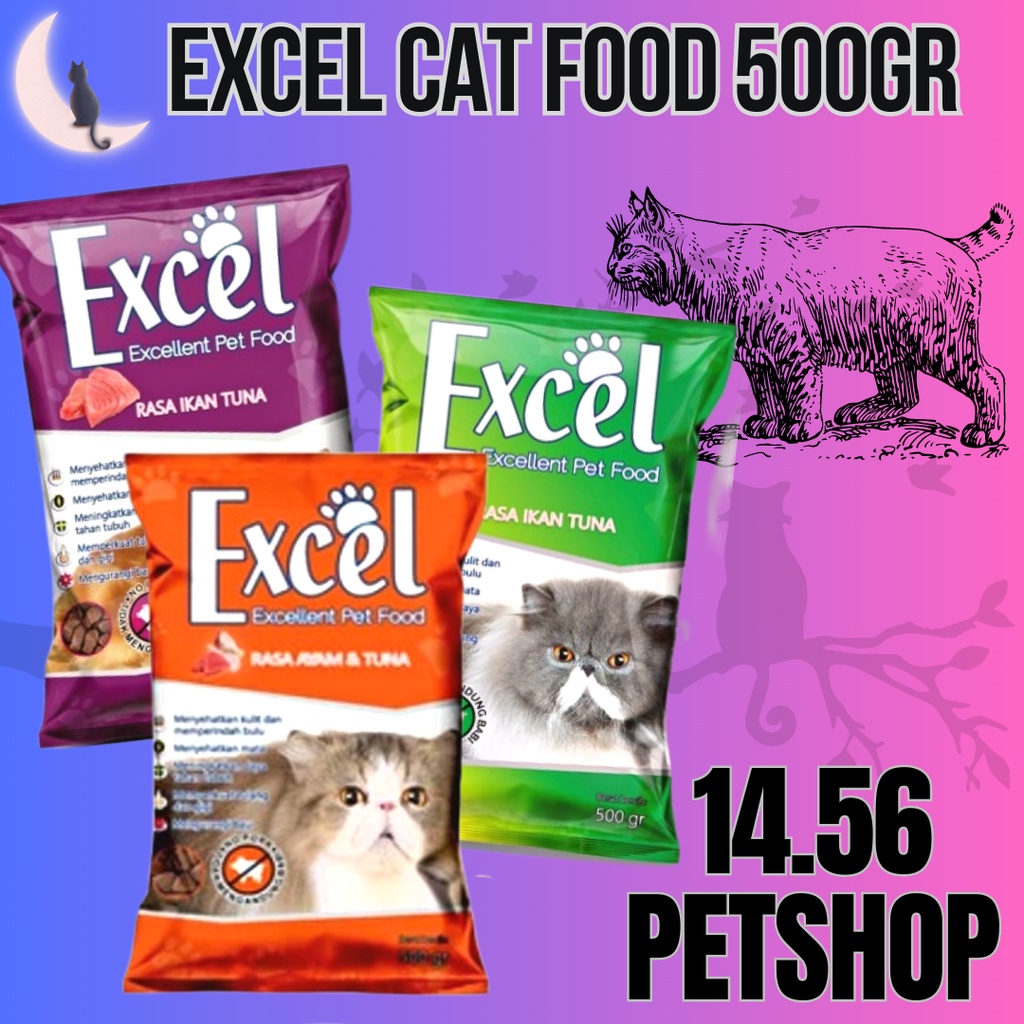Jual Excel Cat Food TUNA Semua Rasa 500gr Makanan Kucing | Shopee Indonesia