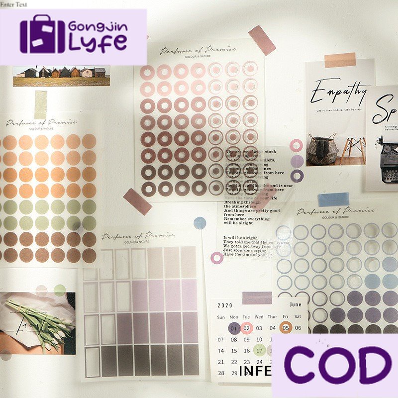 Jual [Gongjin] 3 Lembar Sticker Infeel Me COLOR NATURE / Estetik Stiker ...