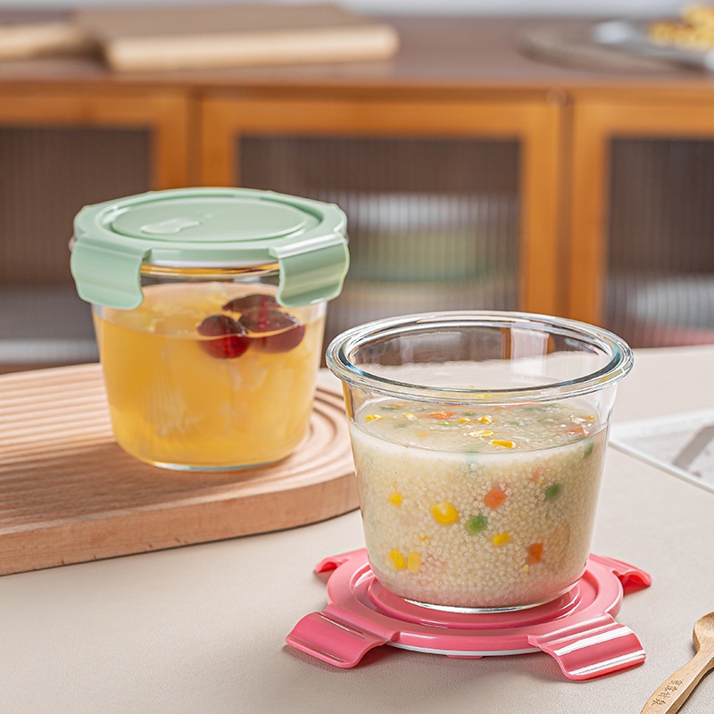 Jual Tempat Mpasi Kaca 720ML Wadah Mpasi Kaca Penyimpanan Mpasi Glass ...