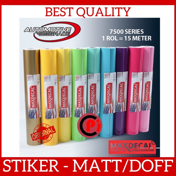 Jual MAXDECAL 7500 Matt Doff Stiker Sticker Wrap Vinyl Motor Mobil Ecer ...