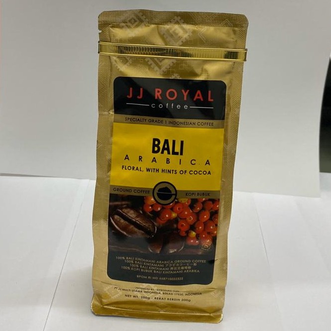 Jual JJ ROYAL COFFEE BALI ARABICA FLORAL WITH HINTS WITH COCOA 200 GR ...