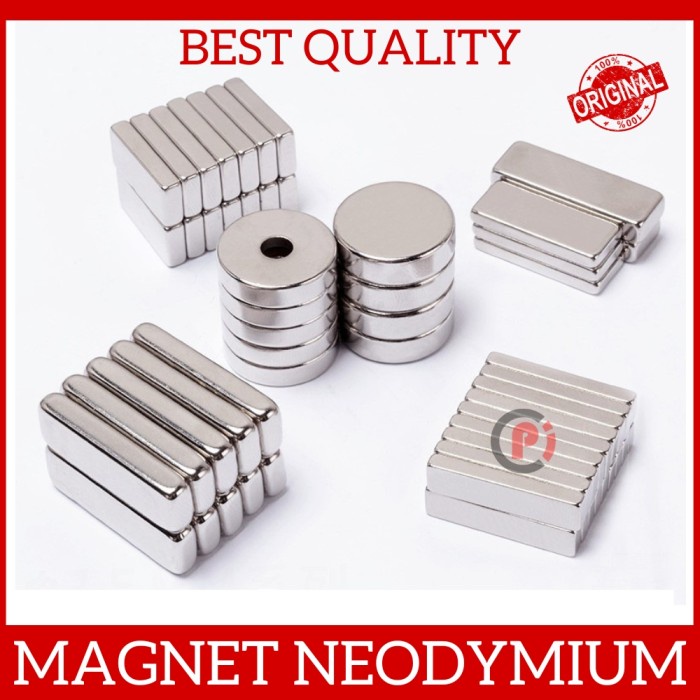 Jual Strong Magnet Neodymium N50 Block Bulat Kotak Banyak Ukuran Super ...