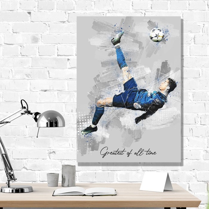 Jual Poster Real Madrid A3+( 31x46cm) poster C RONALDO CR7 SALTO ...