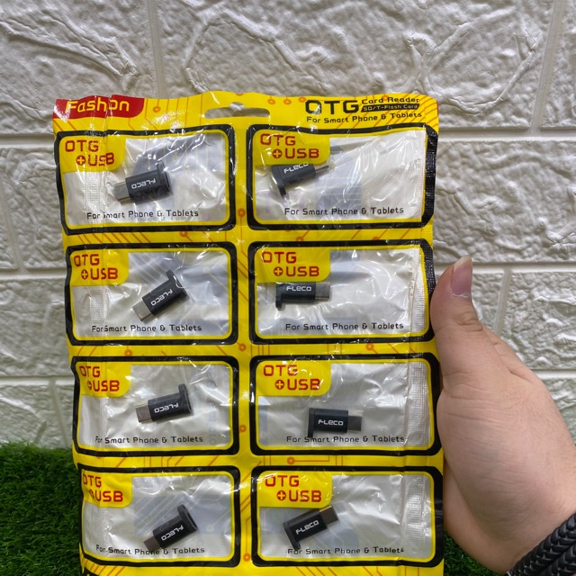 Jual OTG Card Raader For Colokan Type C Merek Fleco | Shopee Indonesia