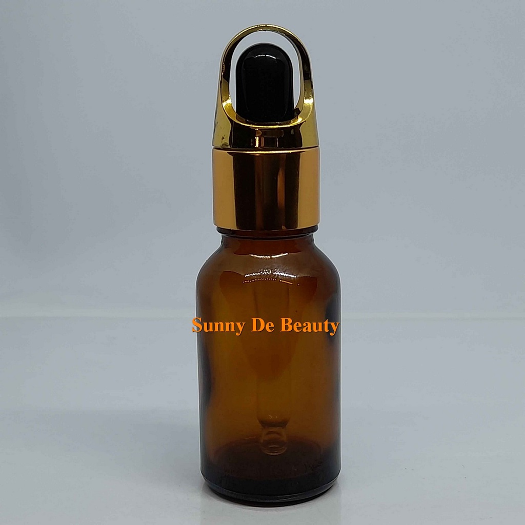 Jual Botol Kaca 15 ml Amber Original Br Tutup Alumunium Topi Pipete ...