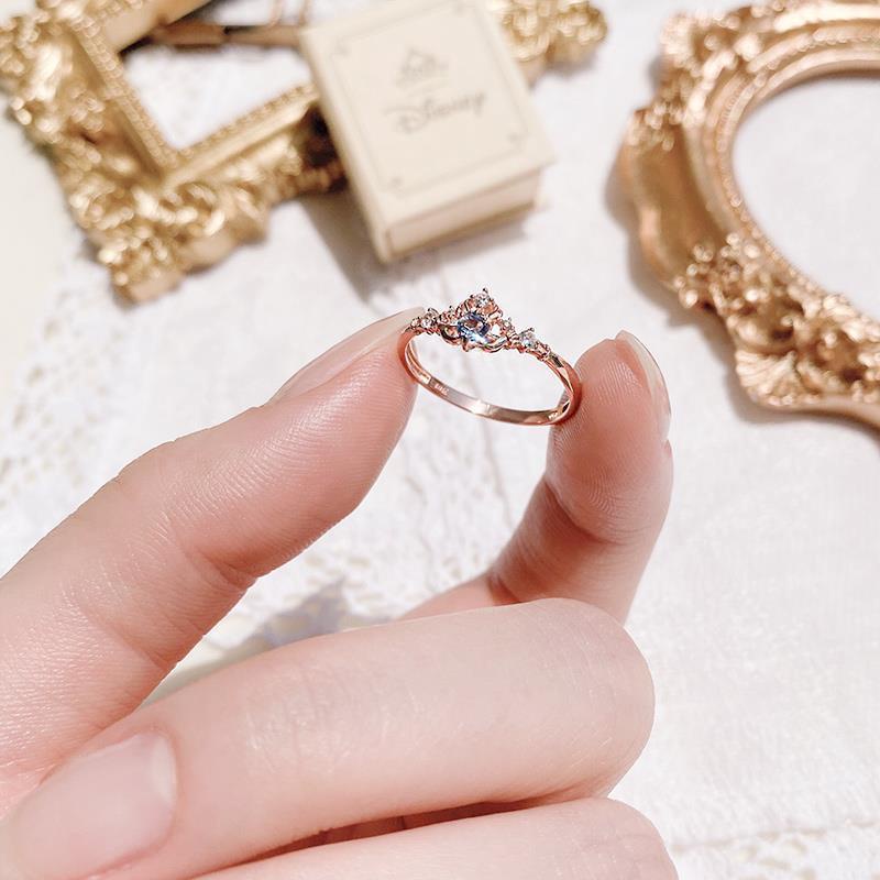 Jual [UNI] Cincin Adjustable Disney Princess Ring 925 Silver Open Crown ...