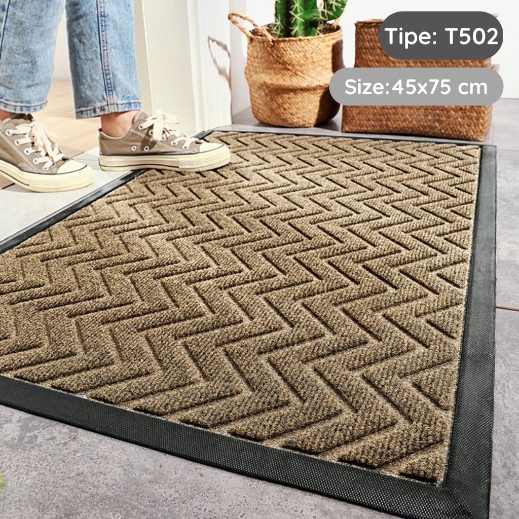 Jual KOKOMI Keset Pintu Rumah ALBA Premium Doormat with Contour Keset ...
