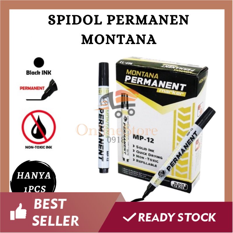 Jual OS -F214- Spidol MP12 Montana - Spidol Perpcs - Spidol Permanent ...