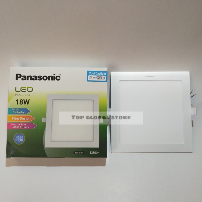 Jual DOWNLIGHT-LED PANEL SLIM 18 WATT IB PUTIH KOTAK PANASONIC ...