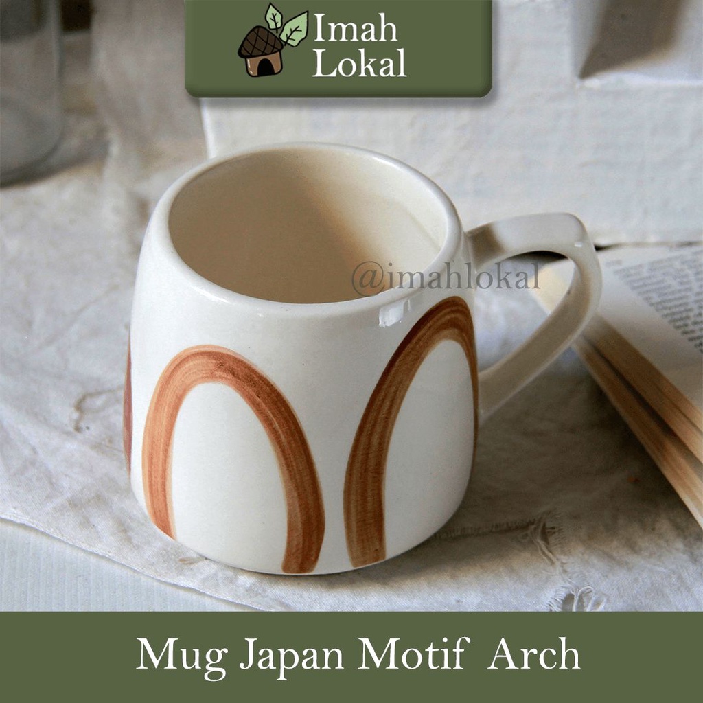 Jual Mug Keramik Estetik Motif Jepang Japandi Style Cups Gelas Minum ...