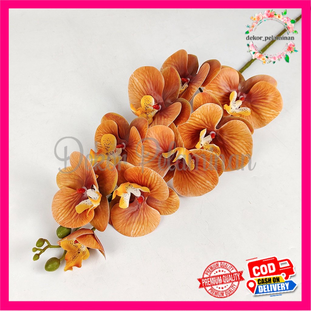 Jual Bunga Anggrek Bulan Latex Cabang 9 - 1 PCS Bunga Anggrek ...