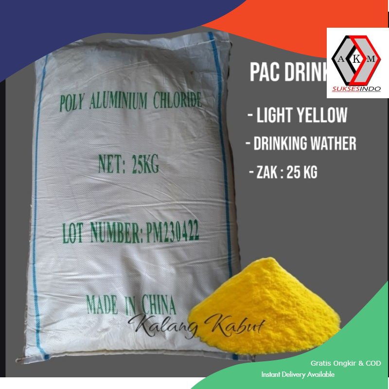 Jual Pac drinking - Poly aluminium chloride - penjernih air - PAC - 25 ...