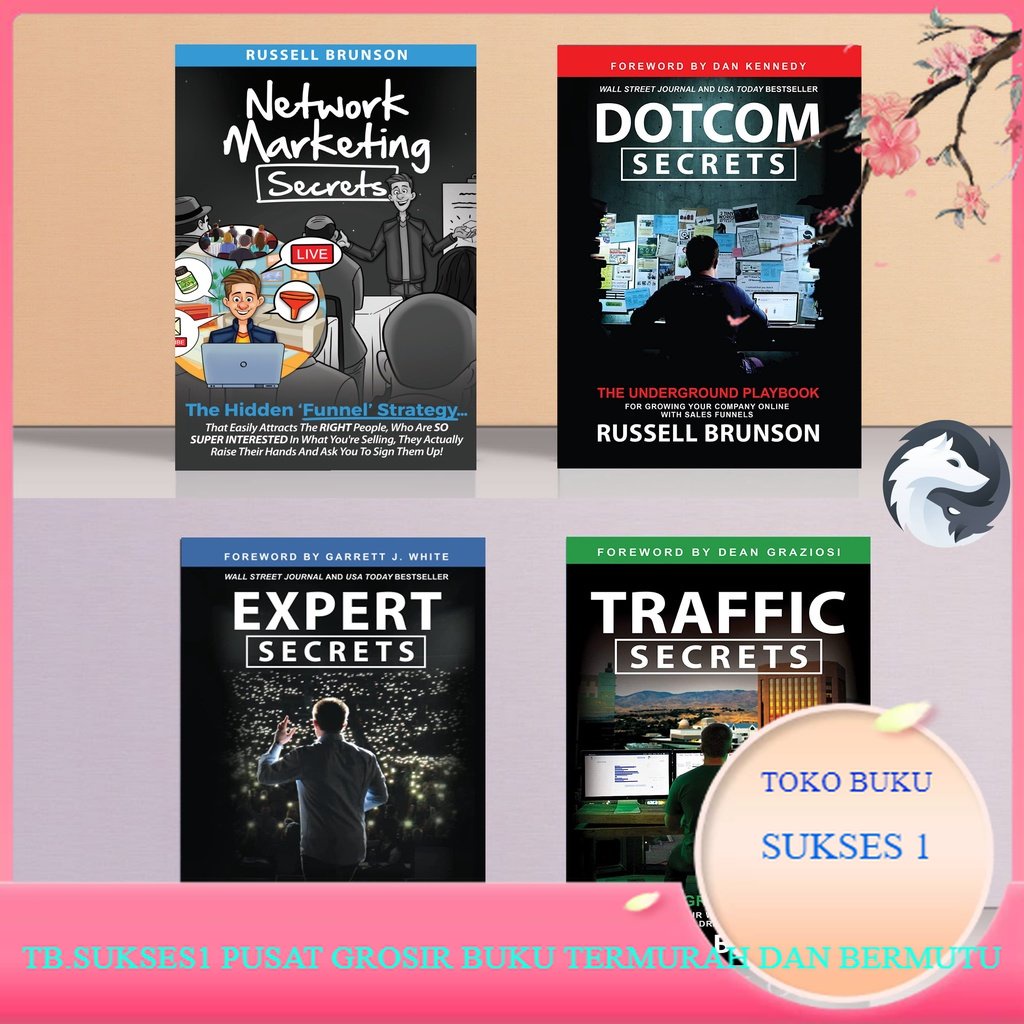 Jual (Eng) Russell Brunson 4 Books Series (Traffic Secrets, Dotcom ...