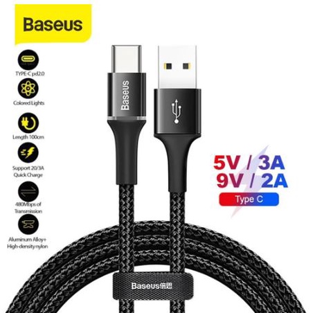 Jual BASEUS Halo Kabel Data Fast Charging USB Micro / Type C ...