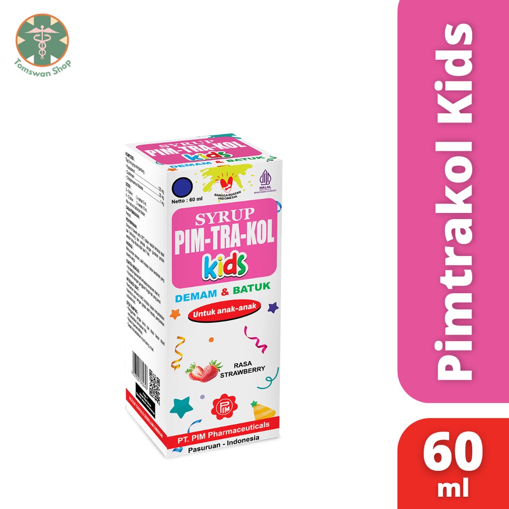 Jual PIMTRAKOL Kids Sirup Strawberry 60 ml | Shopee Indonesia