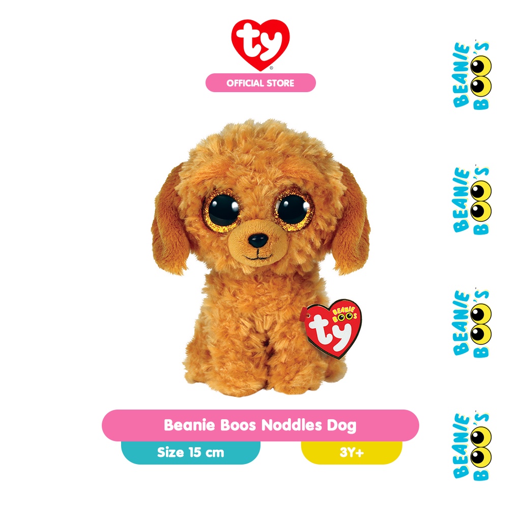 Jual TY Beanie Boos Noodles Dog (Regular) - Boneka Anjing Poodle ...