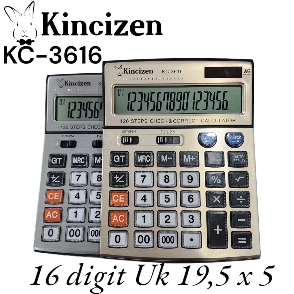 Jual KALKULATOR 16 DIGIT KINCIZEN KC-3616 SOLAR AKTIF | KALKULATOR ... Jual KALKULATOR 16 DIGIT KINCIZEN KC-3616 SOLAR AKTIF | KALKULATOR ...