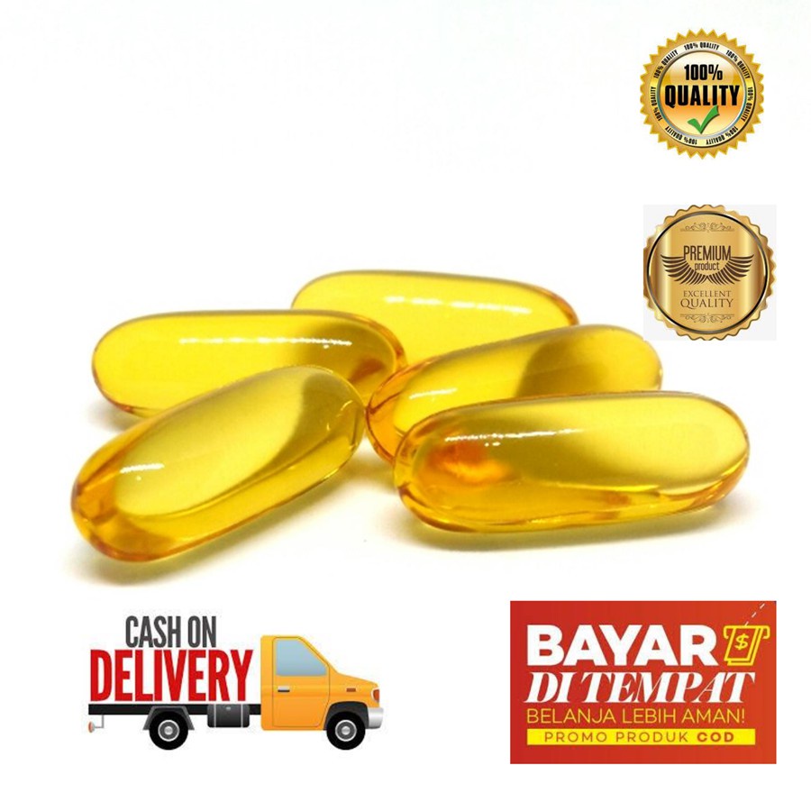 Jual READY KAPSUL MINYAK IKAN 1 TABLET FISH LIVER OIL TUNGHAI TUNG-HAI ...