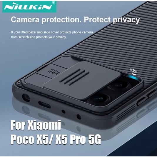 Jual Xiaomi Poco X5 5G / X5 Pro 5G HARDCASE NILKIN CAMSHIELD CASE ...