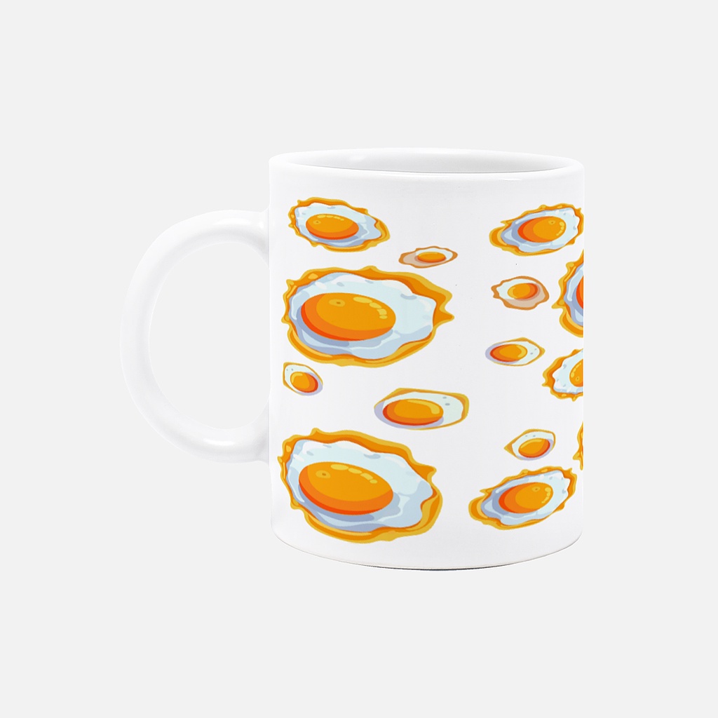 Jual Mug gelas keramik gambar pola telur ayam | Shopee Indonesia
