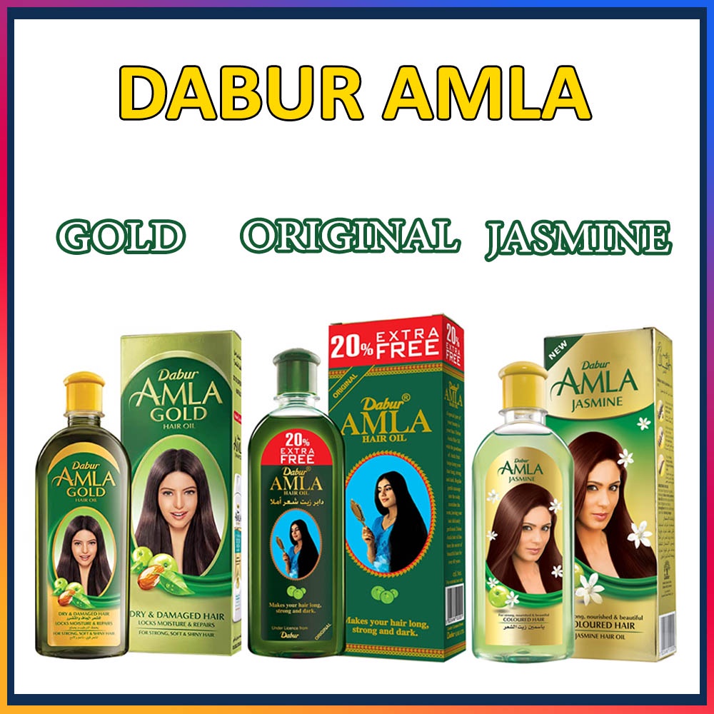 Jual DABUR AMLA HAIR OIL TYPE JASMINE GOLD ORIGINAL | Shopee Indonesia