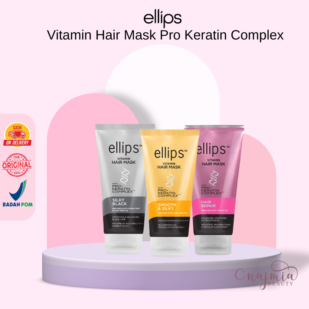 Jual Najmia Ellips Vitamin Hair Mask Pro Keratin Complex 120g | Shopee ... Jual Najmia Ellips Vitamin Hair Mask Pro Keratin Complex 120g | Shopee ...