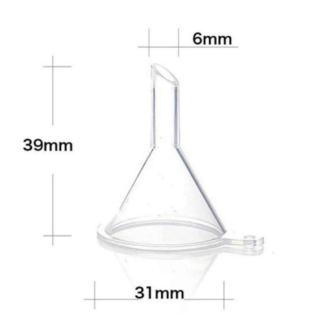 Jual Corong Bening Mini Funnel Plastik Minyak Parfum Oil Saringan Botol ...