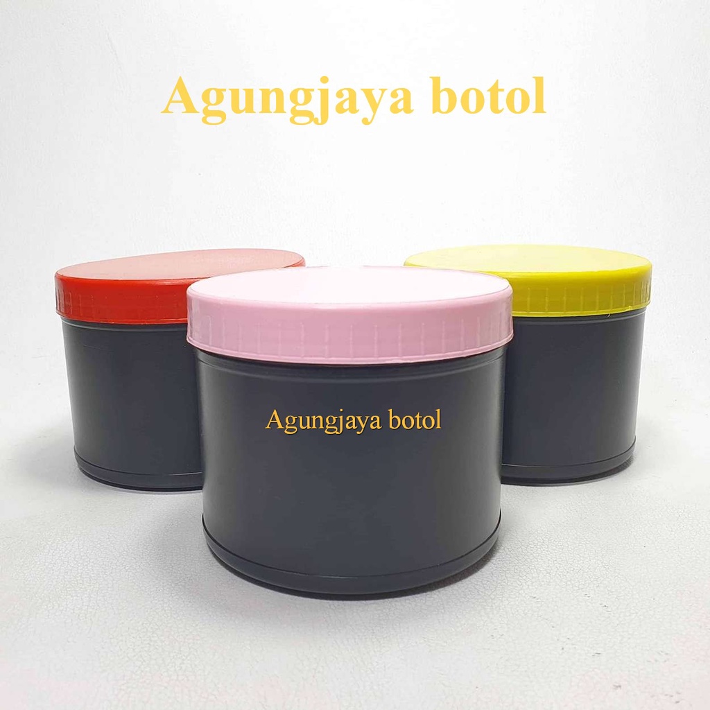 Jual Pot Lulur Grease 500 Gram Hitam / Pot Cream Plastik / Pot Skincare ...