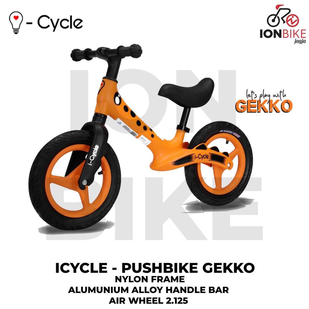 Jual Pushbike Icycle Gekko Nylon Balance Bike Push Bike I-cycle i Cycle ...
