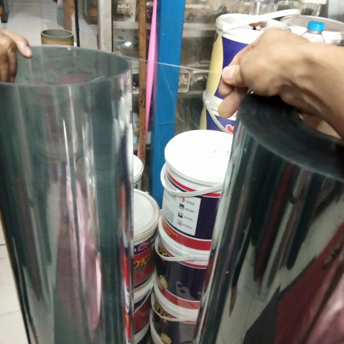 Jual PLASTIK TUTUP PAGAR SUPER BENING TEBAL 1mm X 1M /FIBER SUPER ...