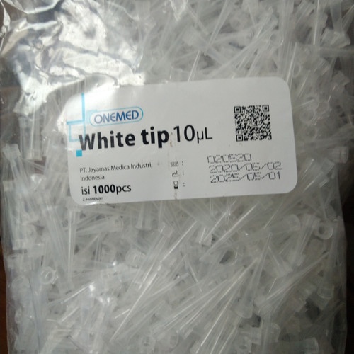 Jual White Tips 10ul Isi 1000'S OneMed / Tip Mikropipet Putih | Shopee ...